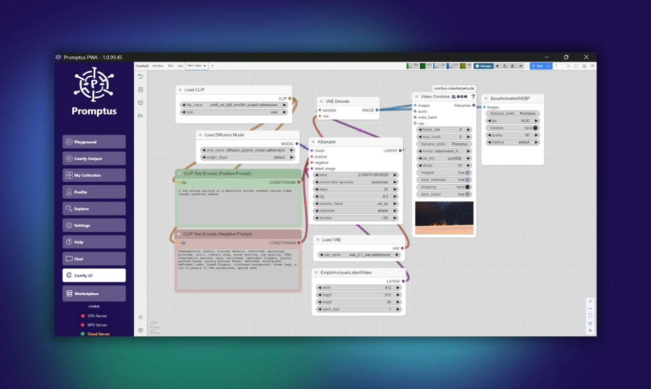 Text to Image ComfyUI Workflow with Chroma - Promptus